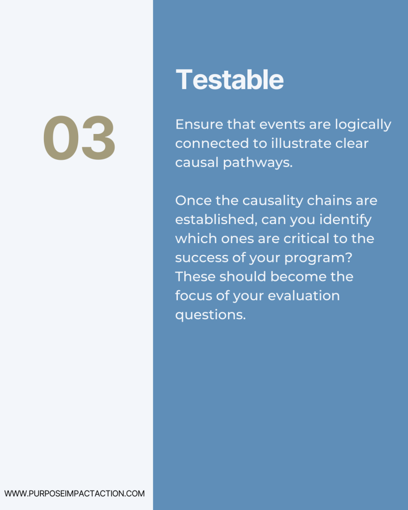 What constitutes a good Theory of Change? - Purpose Impact Action